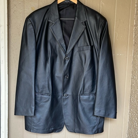 jf j.ferrar | Jackets & Coats | Jferrar Mens Leather Blazer | Poshmark